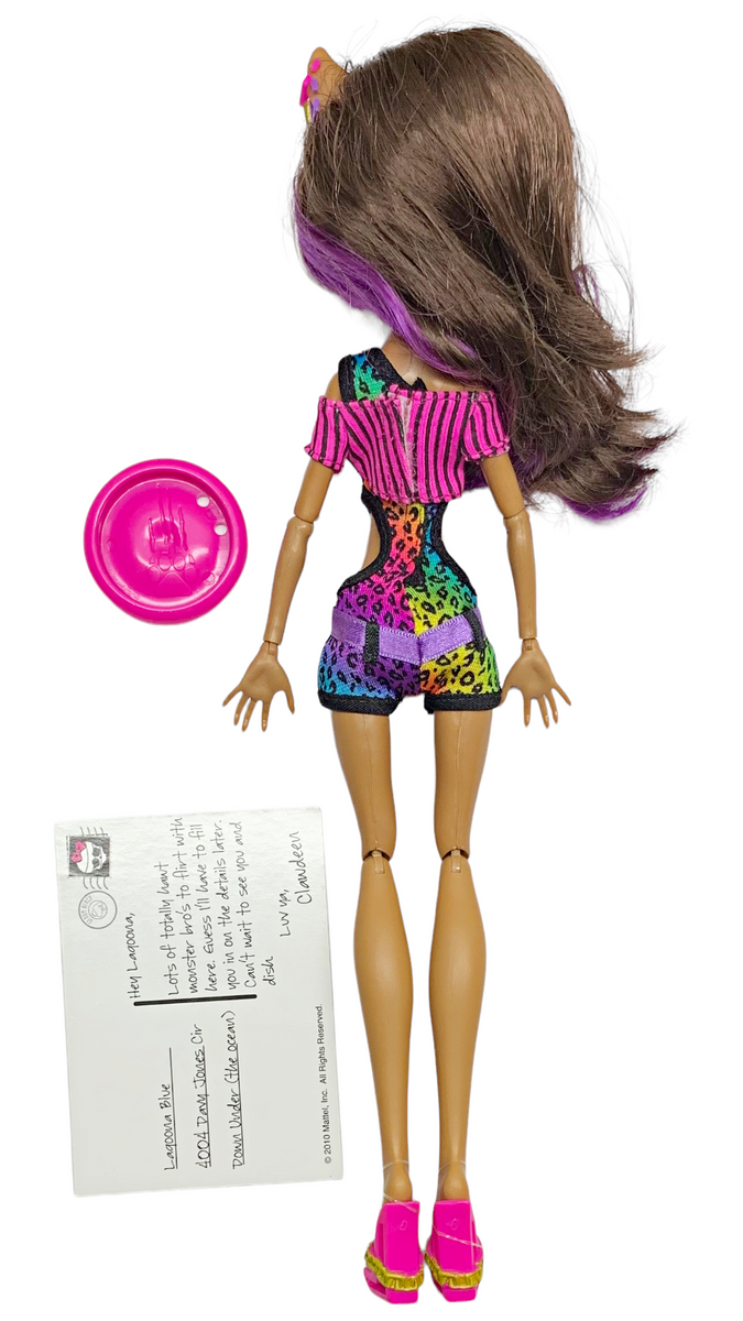 Monster High Clawdeen Wolf Gloom Beach Doll With Outfit & Accessories ...