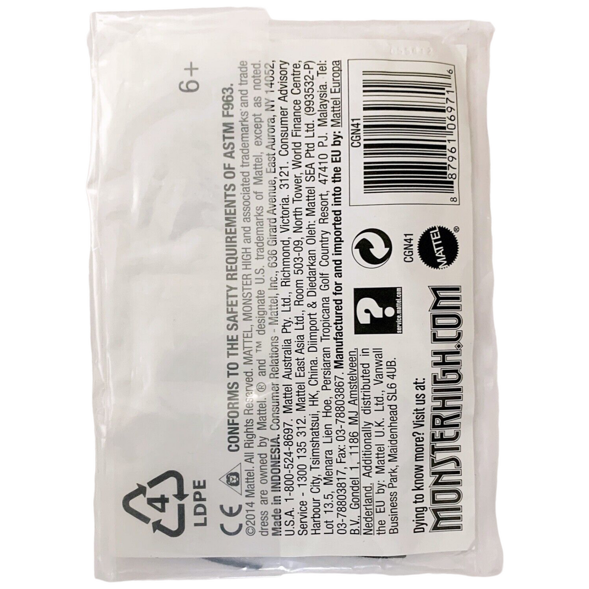 Monster High SDCC Event Exclusive Manny Taur Doll Black Varsity Jacket ...